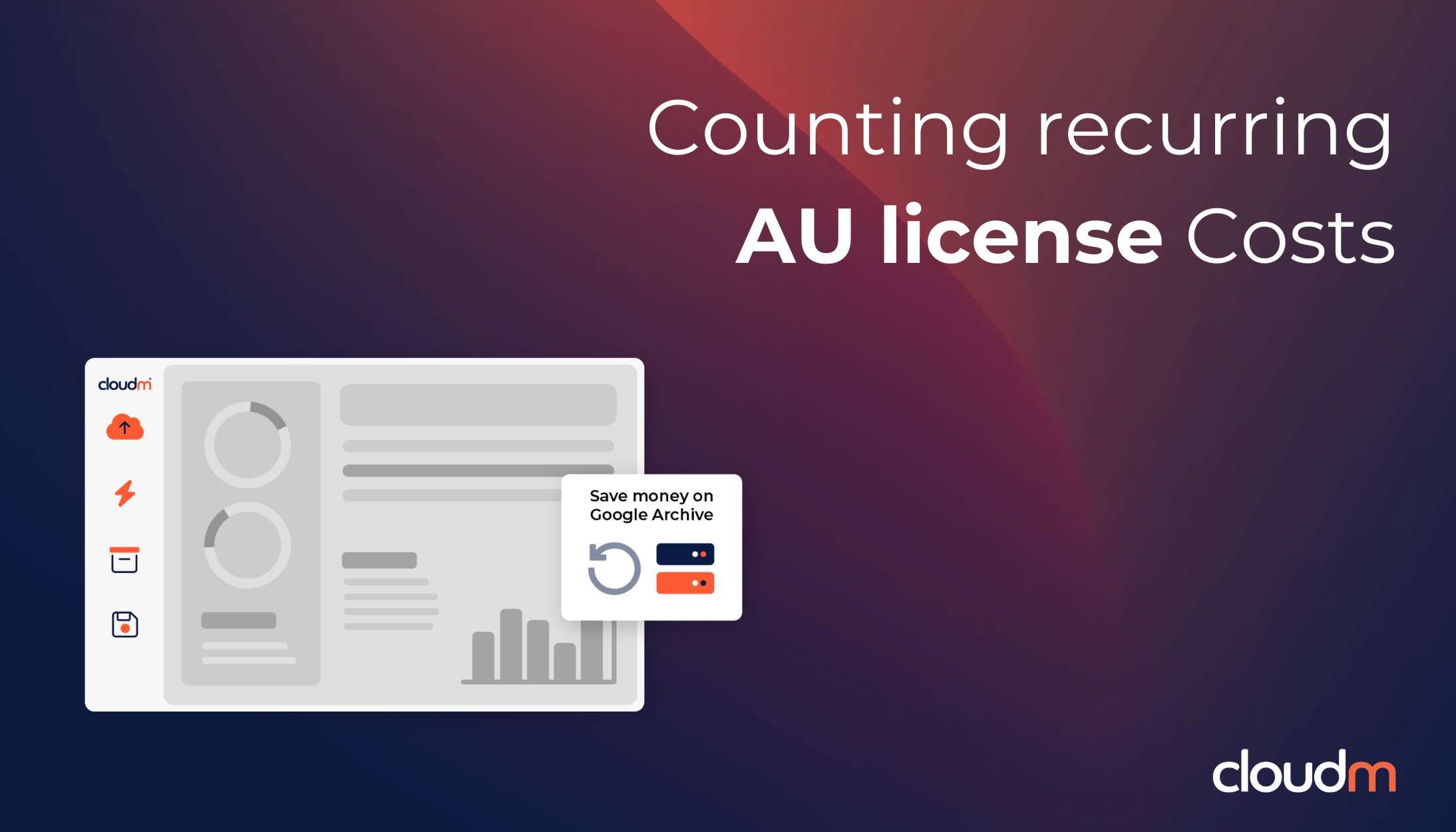 Counting recurring costs AU licenses - CloudM