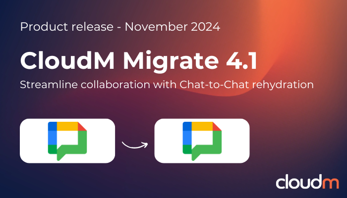 Product release: CloudM Migrate 4.1 Product release: CloudM Migrate 4.1
